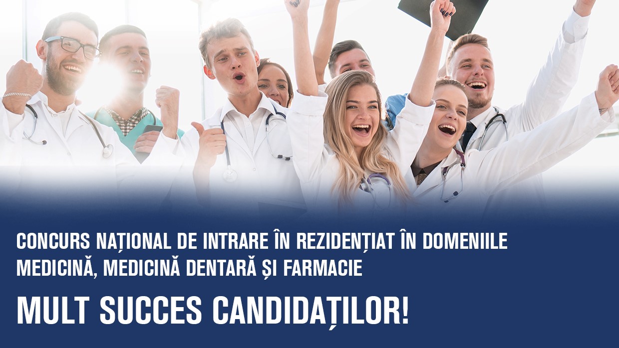 UMFST - Rezidențiat 2023. Repartizarea pe săli de concurs a candidaților