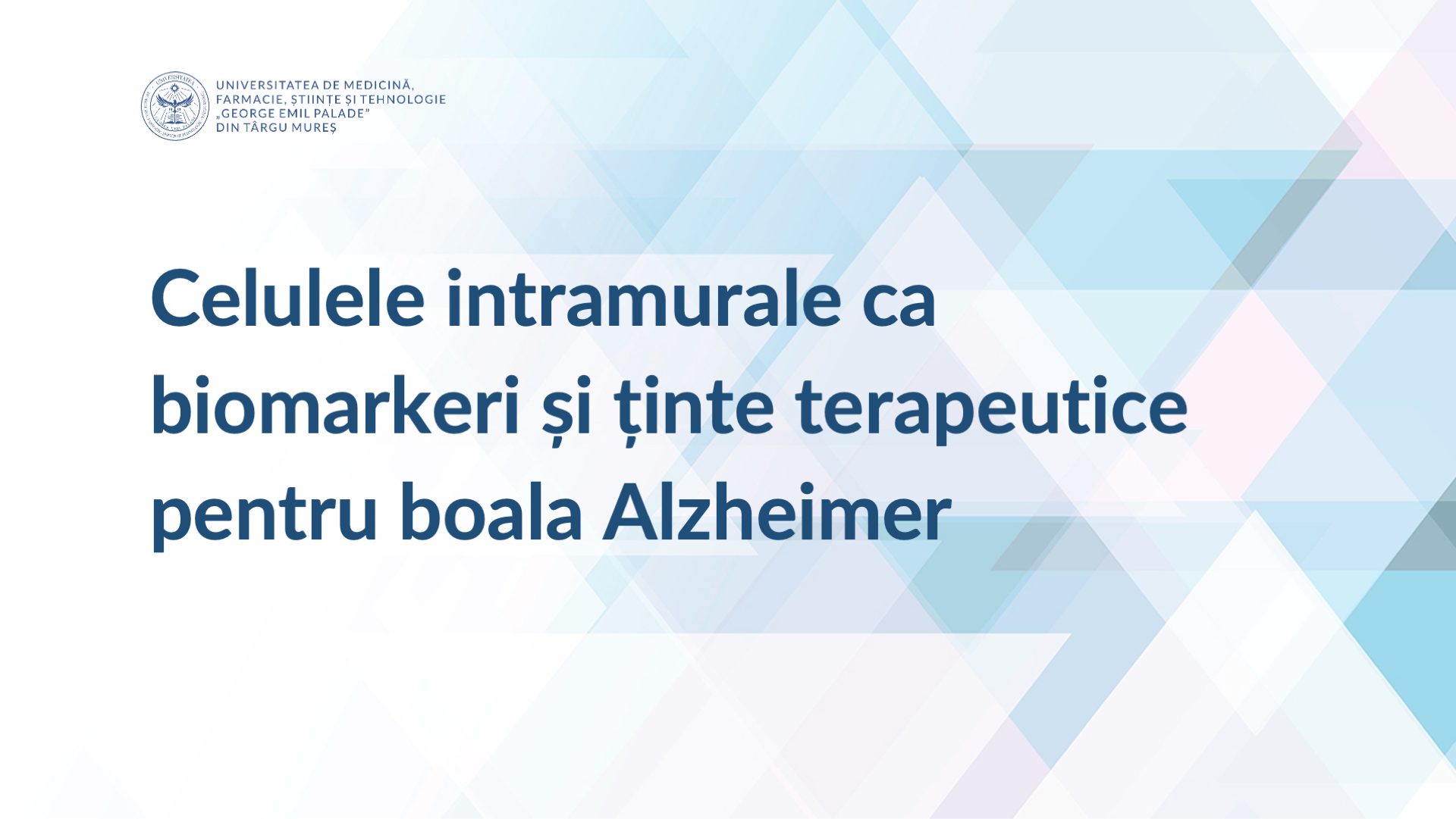 Celulele intramurale ca biomarkeri și ținte terapeutice pentru boala ...