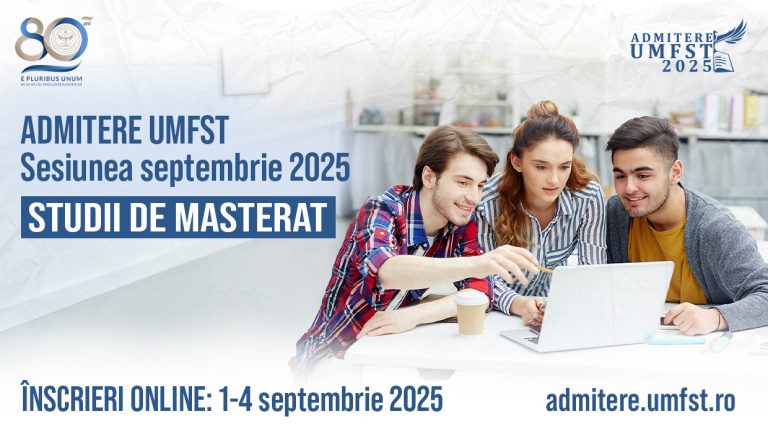 UMFST - Admiterea la programele de studii de masterat